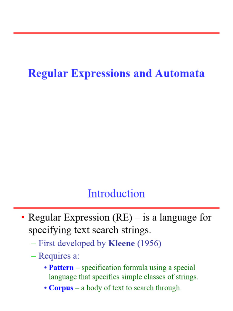 NLP Chapter 5 | PDF | Regular Expression | Theoretical Computer Science