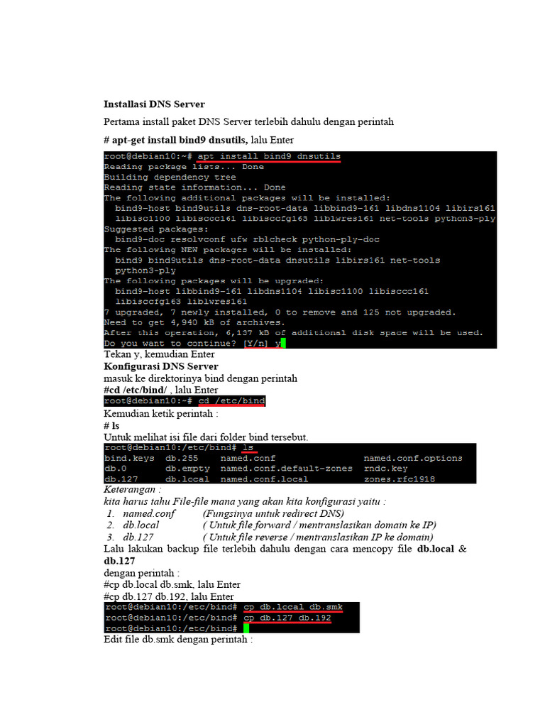 Installasi DNS Server | PDF | Komputer