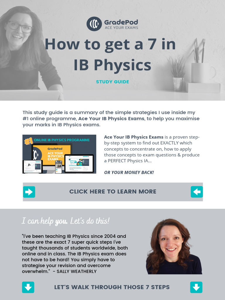 Guide To Get A 7 in IB Physics | PDF | Physics | Flashcard