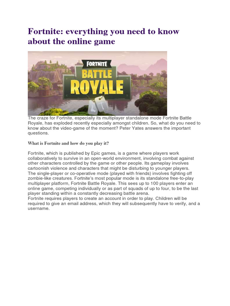 Fortnite | PDF | You Tube