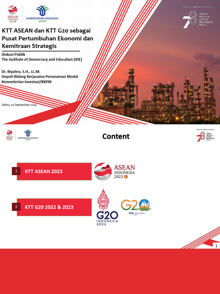 Diskusi Seri Hubungan Internasional Dengan Tema Indonesia Dari KTT Asean Hingga G20 Peran ...