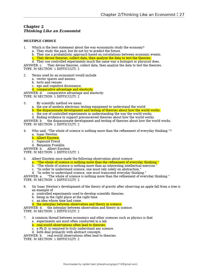 Chapter 2 Microeconomics | PDF | Economics | Macroeconomics