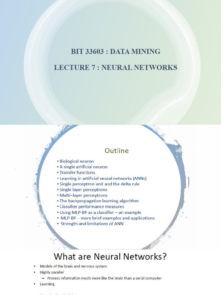 8.lecture7 28a 29 NN | PDF | Artificial Neural Network | Algorithms And Data Structures