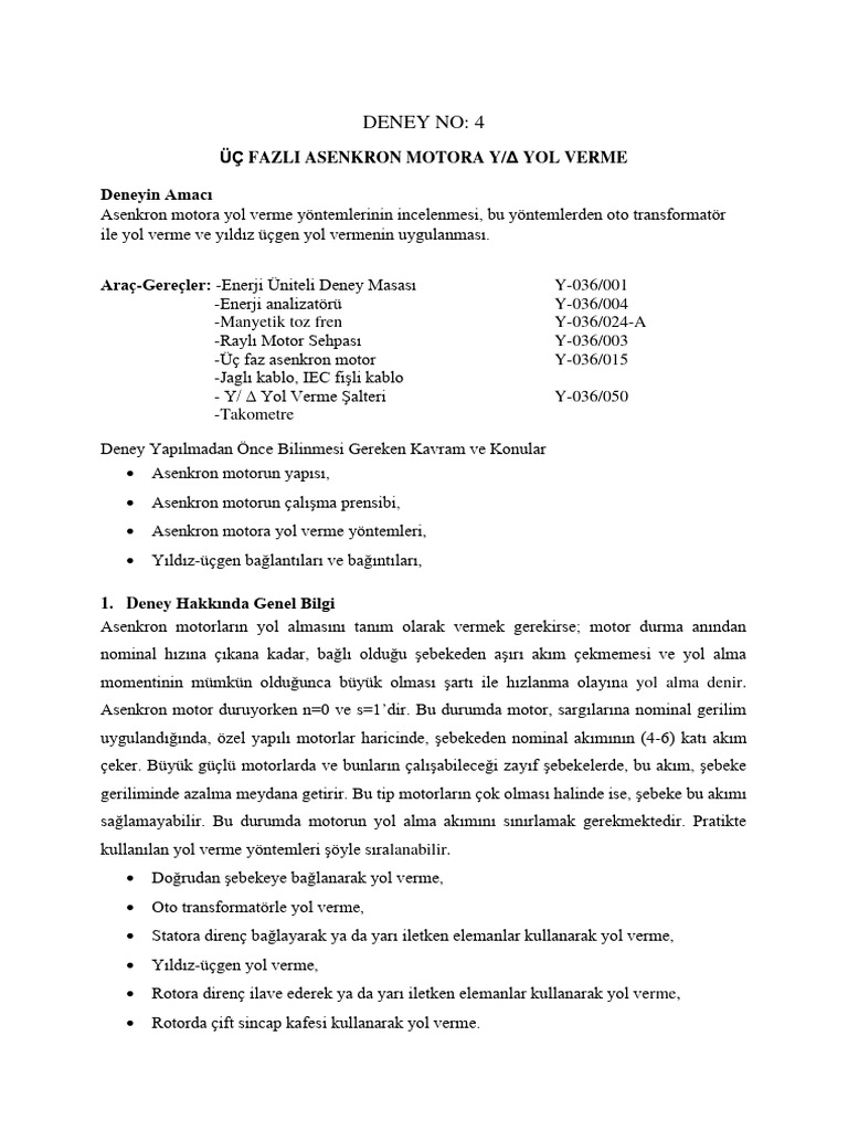 uc-fazli-asenkron-motora-yildiz-ucgen-yol-verme-28092022 | PDF