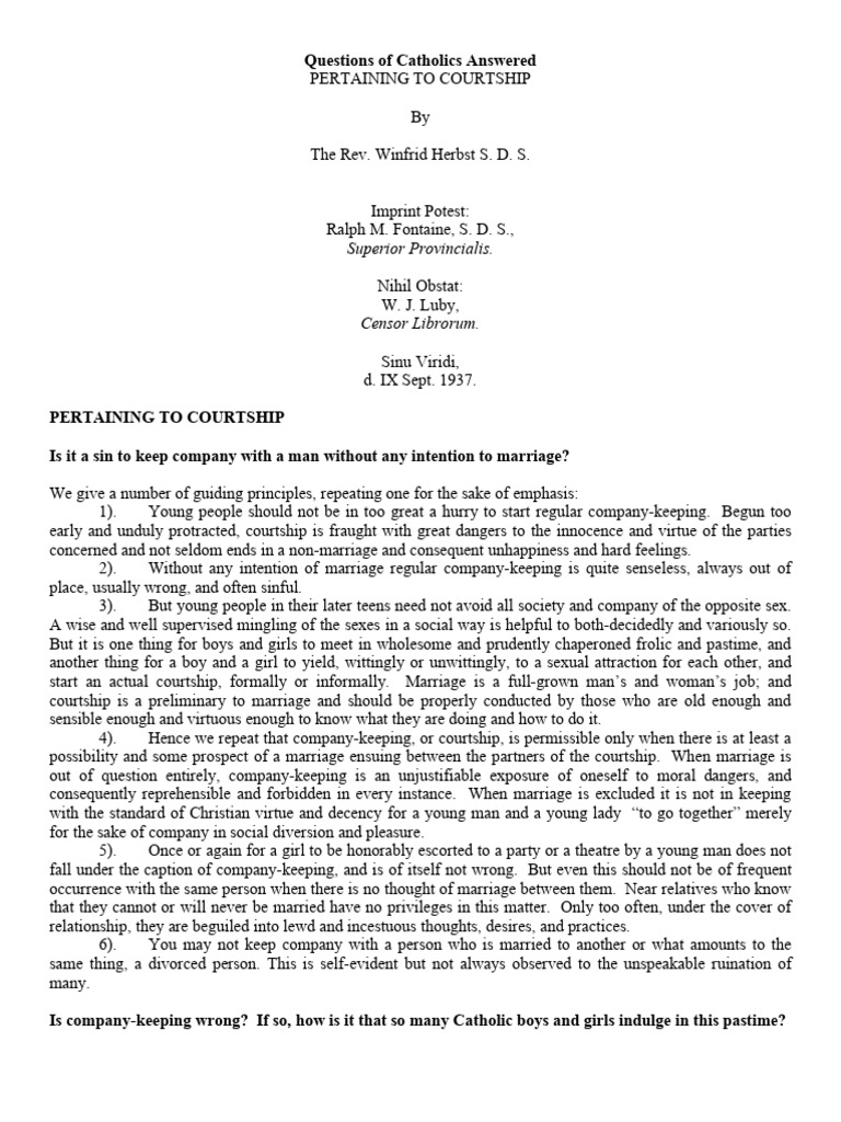 Courtship | PDF | Marriage | Love