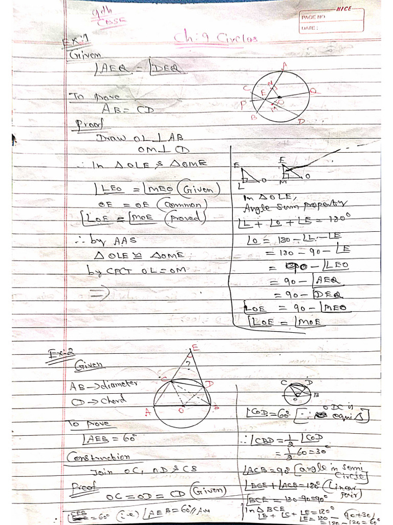 Cbse 9 Math Notes | PDF
