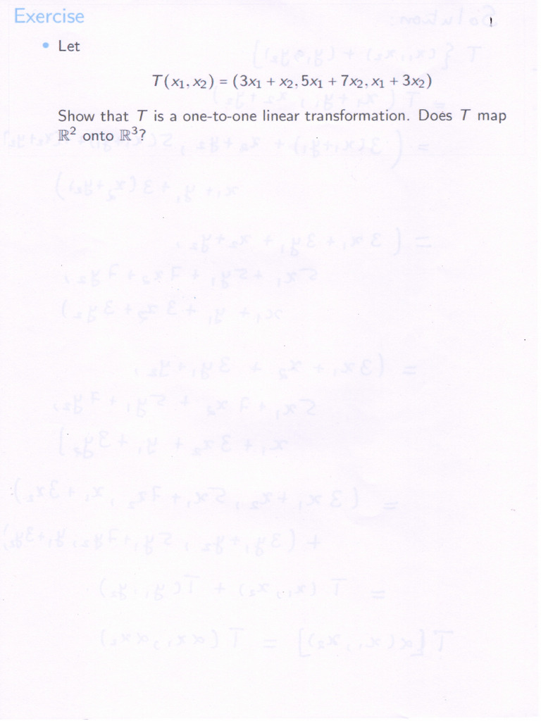 LinearTransformation_Exercise_solved | PDF
