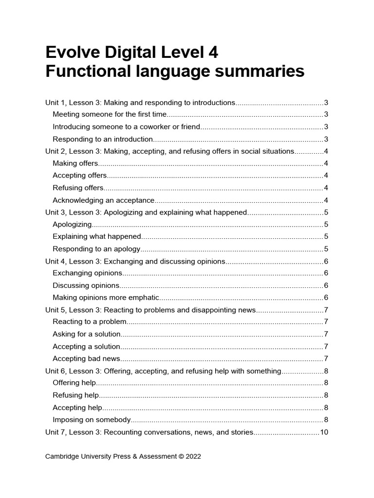 Functional Language in Evolve Level 4 | PDF