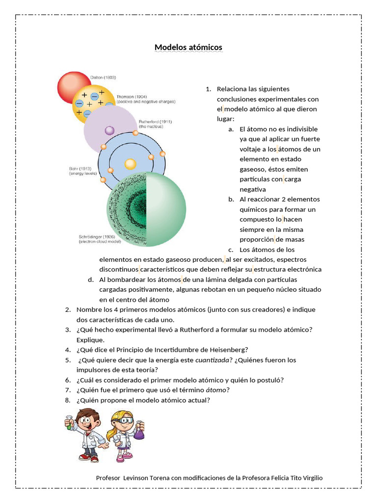 Actividad Modelos Atomicos | PDF