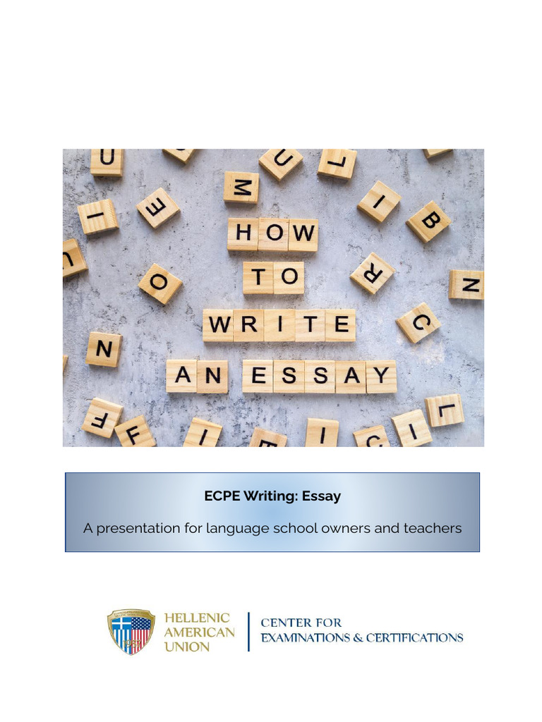ECPE Essay | PDF