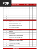 Check List Despeje de Lineas | PDF