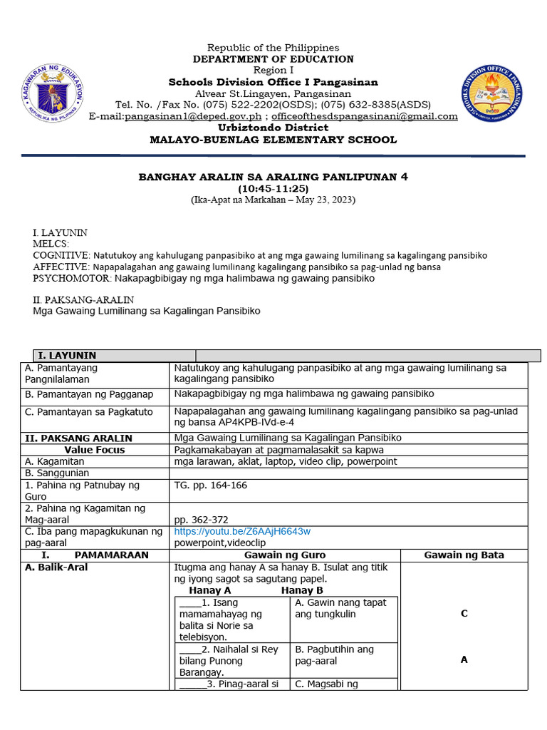 DLP Apan4 Cot q4 2023 | PDF