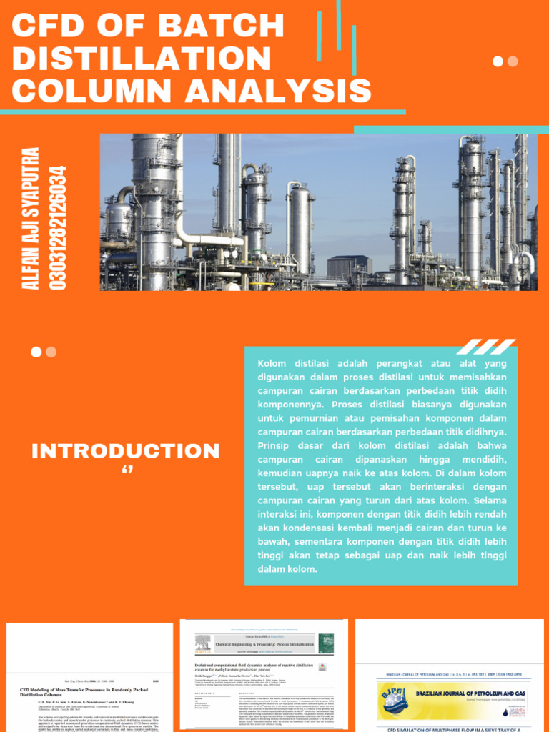 CFD of Batch Distillation Column Analysis - 20230926 - 213349 - 0000 | PDF