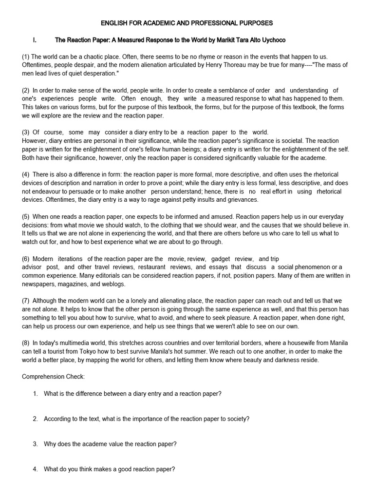 EAPP&CREAWRI | Download Free PDF | Experience