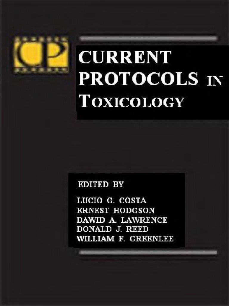 Current Protocols in Toxicology (2005) BM OCR 7.0-2.6 LotB | PDF ...
