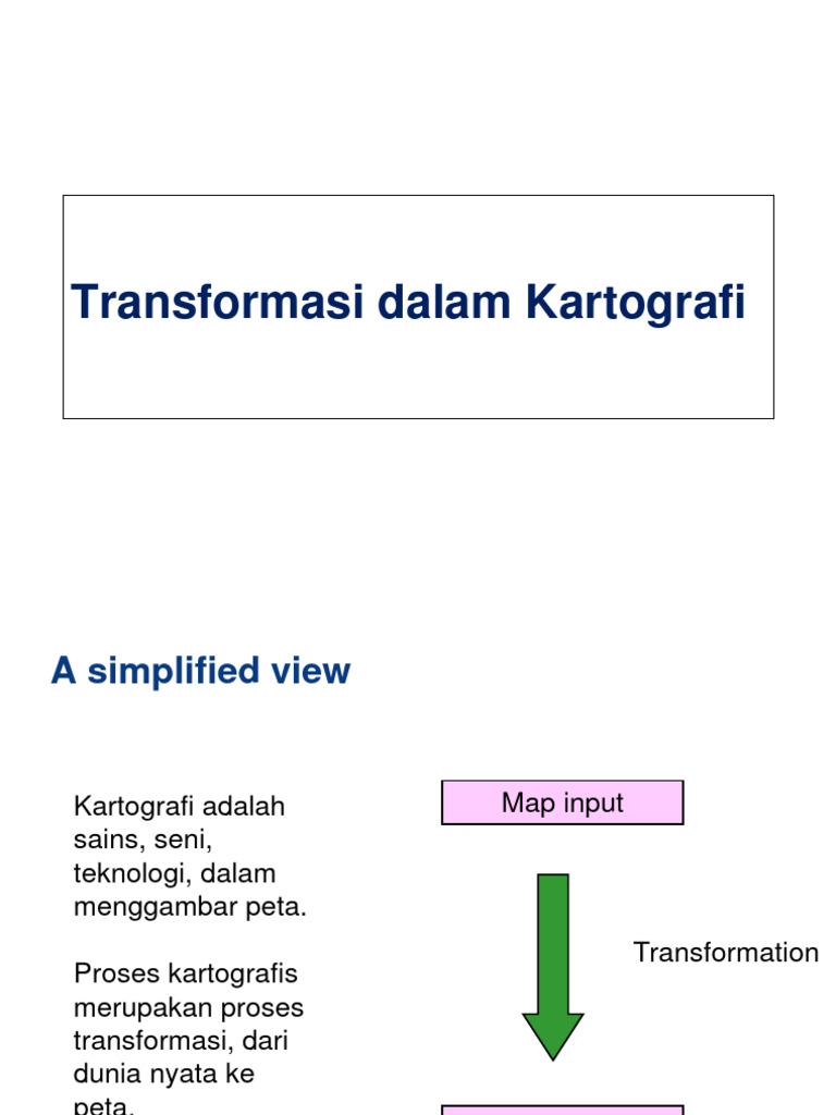 M4 Transformasi Kartografi | PDF