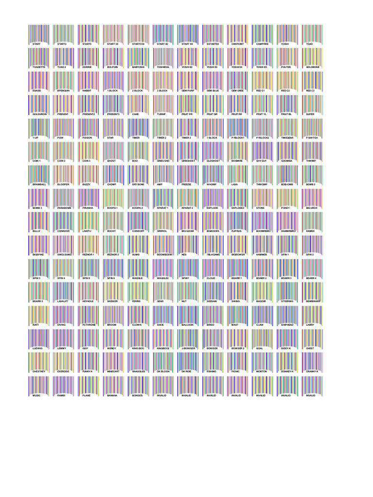 Lego Mario Barcodes | PDF