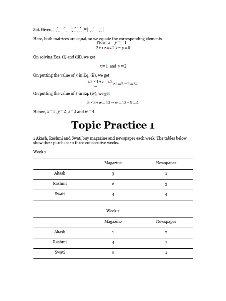Ch-03, Matrices 62 To 93 | PDF | Matrix (Mathematics) | Mathematical Physics