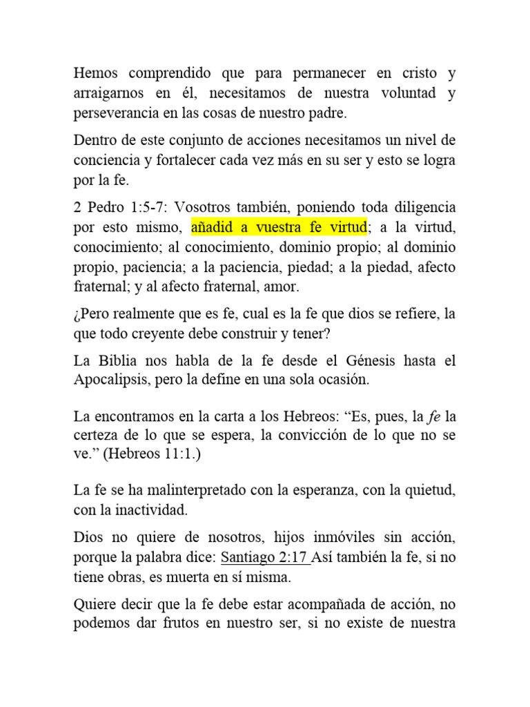 ¿Qué es la fe según la Biblia? | PDF | Fe | Amor