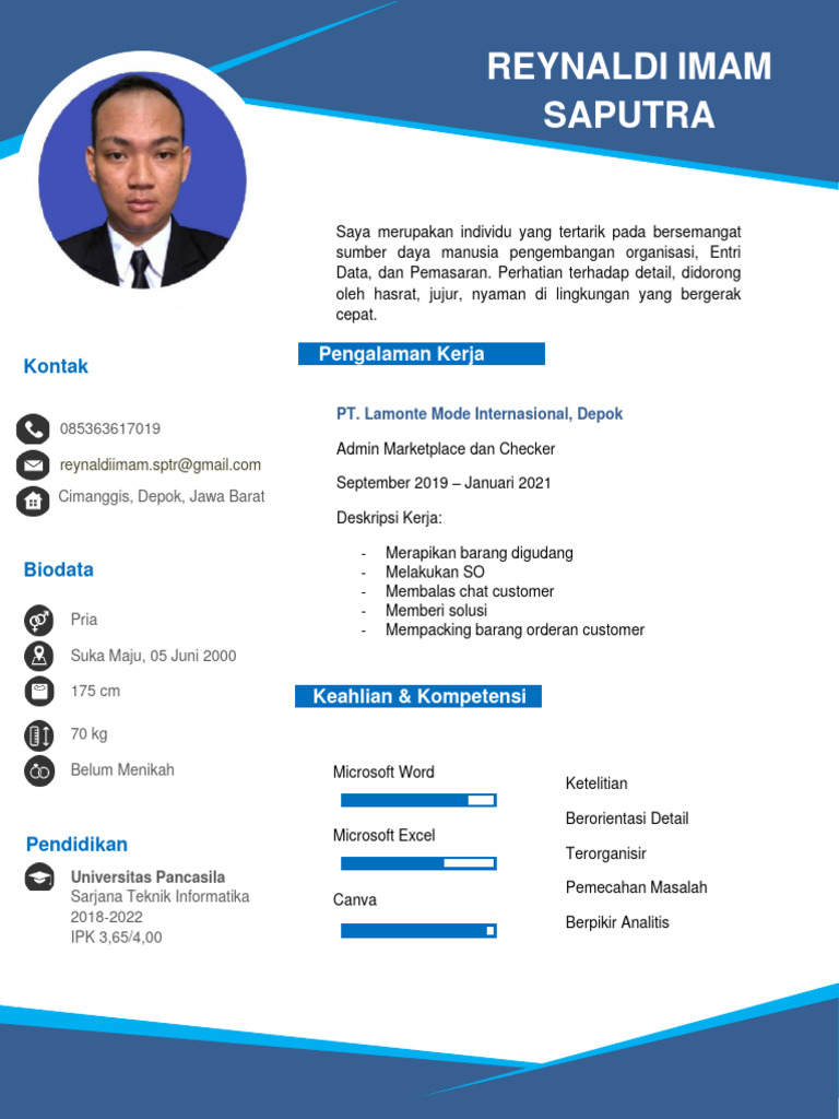 Admin Logistic Dan Asset_Reynaldi Imam Saputra | PDF