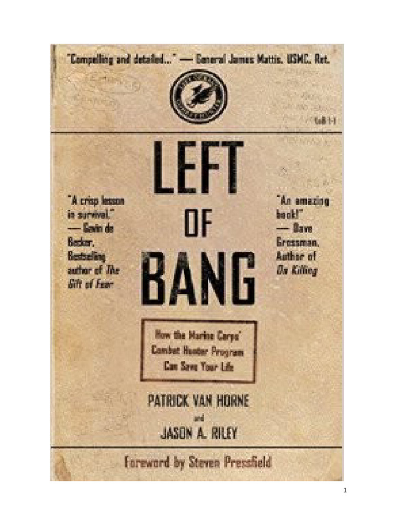 Left of Bang | PDF | Body Language | Nonverbal Communication
