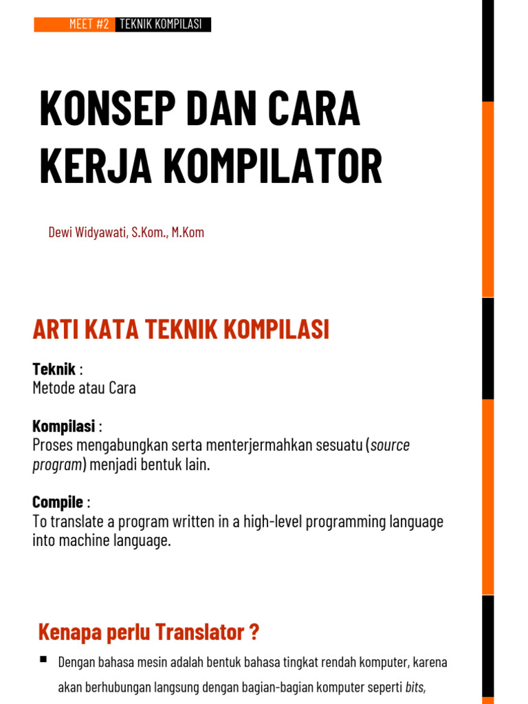 Konsep dan Cara Kerja Kompilator | PDF