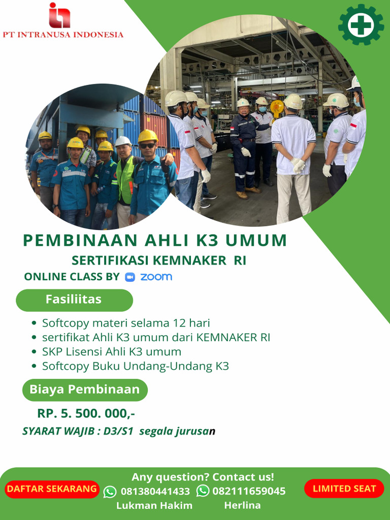 Brosur Ahli K3 Umum | PDF