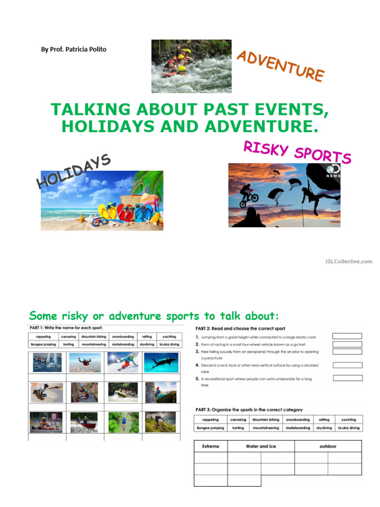 Discussing Past Events and Adventures | PDF