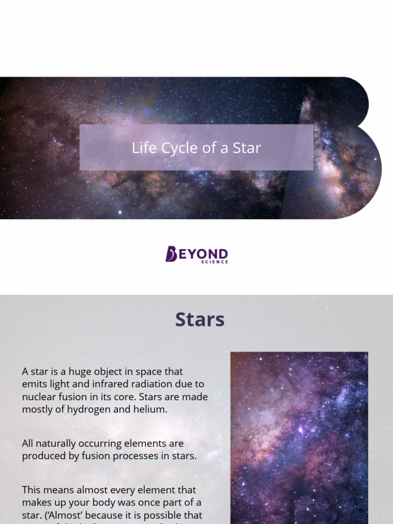 Life Cycle of a Star POWERPOINT | PDF | Stars | Supernova