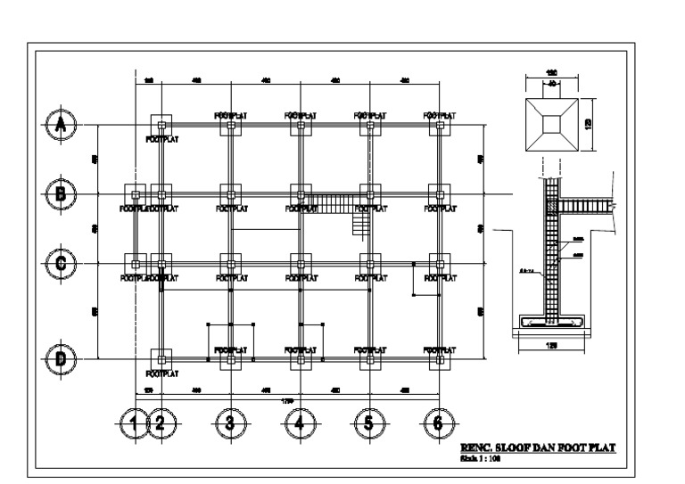 Rencana Foot Plat | PDF