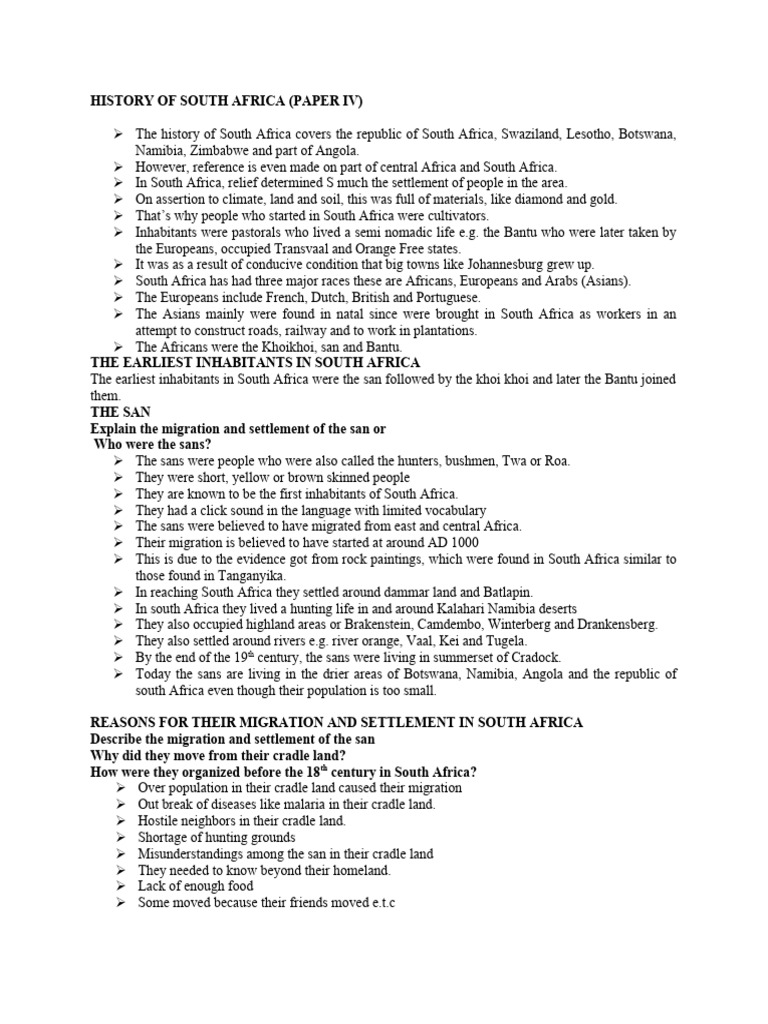 History of South Africa | PDF | South Africa | Agriculture