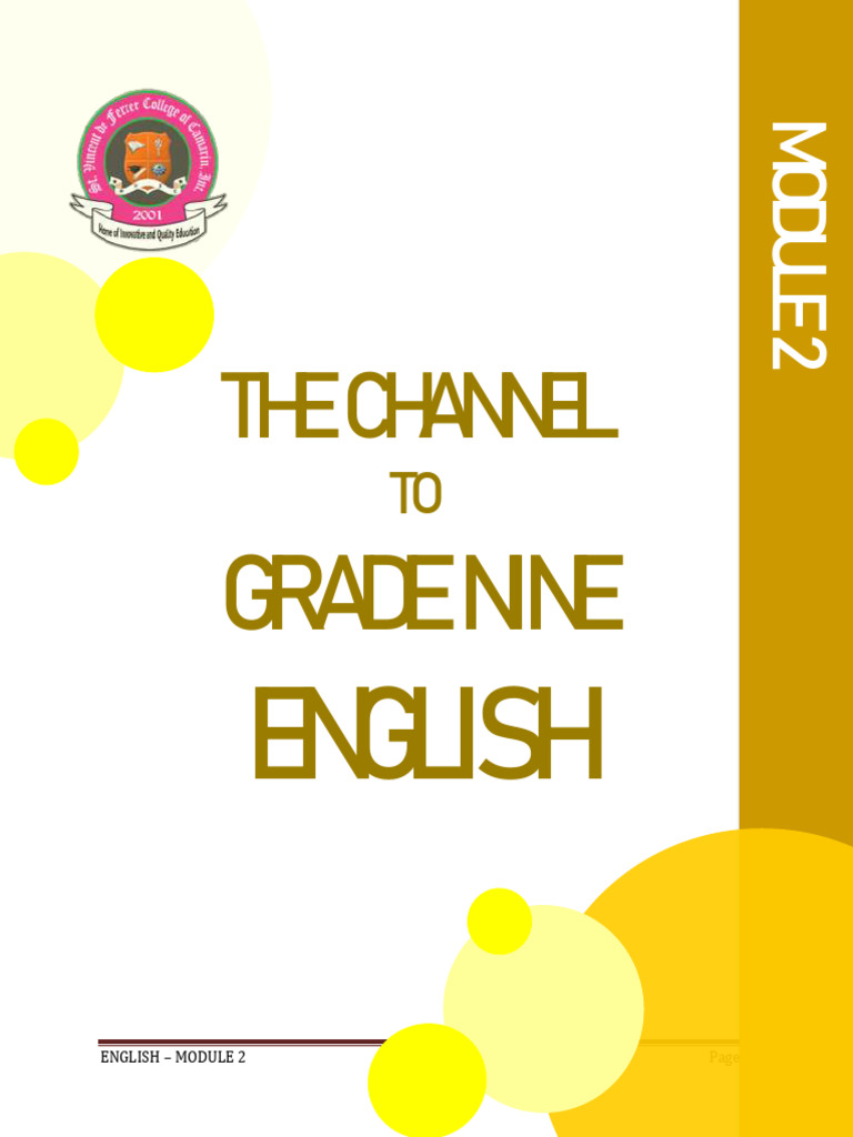 Grade 9 English Module 2 Guide | PDF | Epidemics