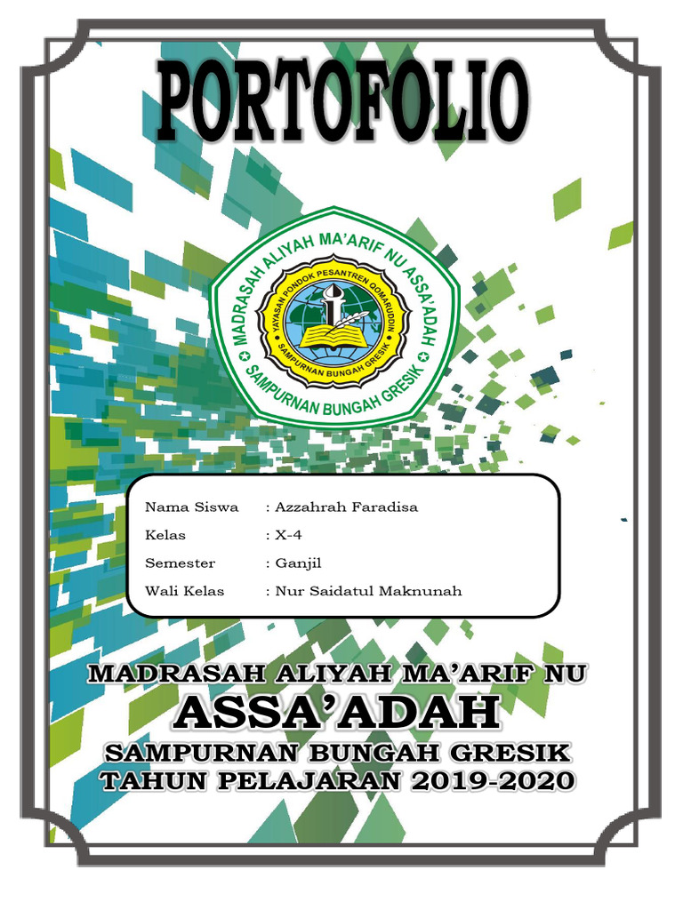 Format Portofolio Siswa | PDF