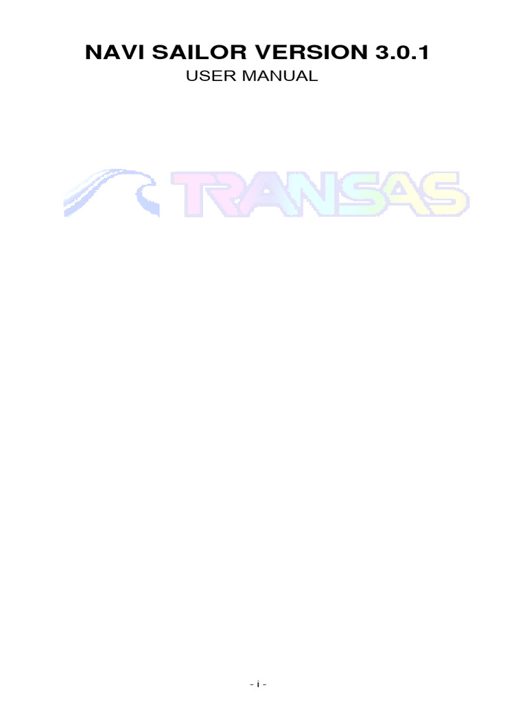 Navi Sailor 301 | PDF | Menu (Computing) | Cursor (User Interface)