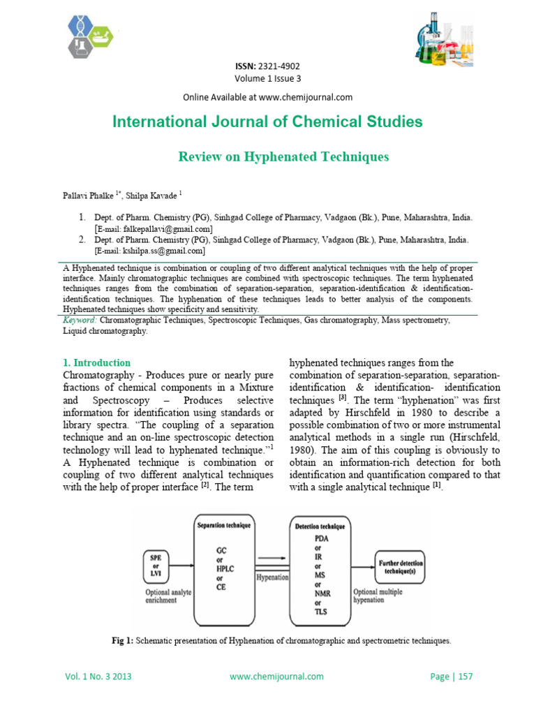 122. Hyphenated techniques | PDF