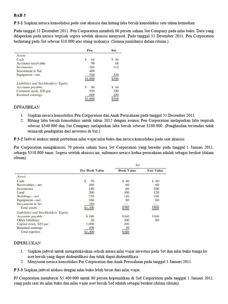 Soal P Bab 3 4 | PDF