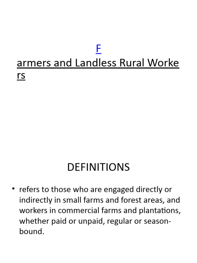 Challenges Faced by Landless Farmers | PDF