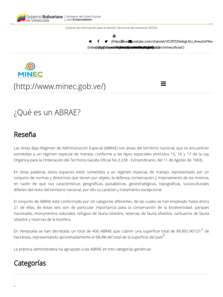 ABRAE SIGTA - Sistema de Información para La Gestión Territorial Del Ambiente | PDF