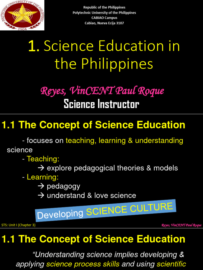 Science Education in the Philippines | PDF | Science Education | Science