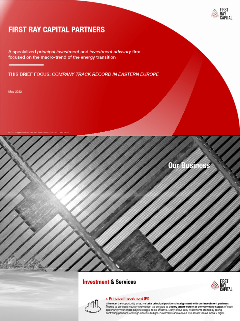 First Ray Capital Partners - Profile - Rev220526 | PDF | Investing ...