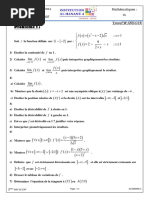 Examen blanc math 2 bac PC 2025 | PDF | Mathématiques | Analyse ...