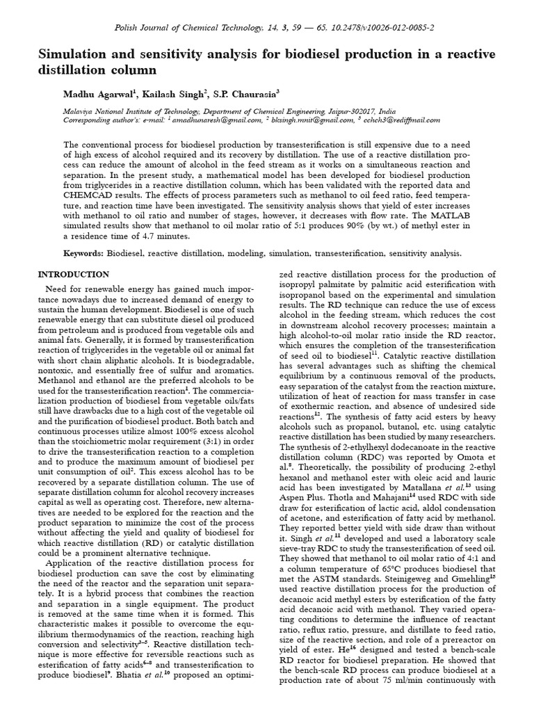 Simulation and Sensitivity Analysis | PDF