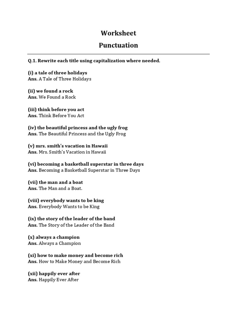 punctuation cl5 | PDF