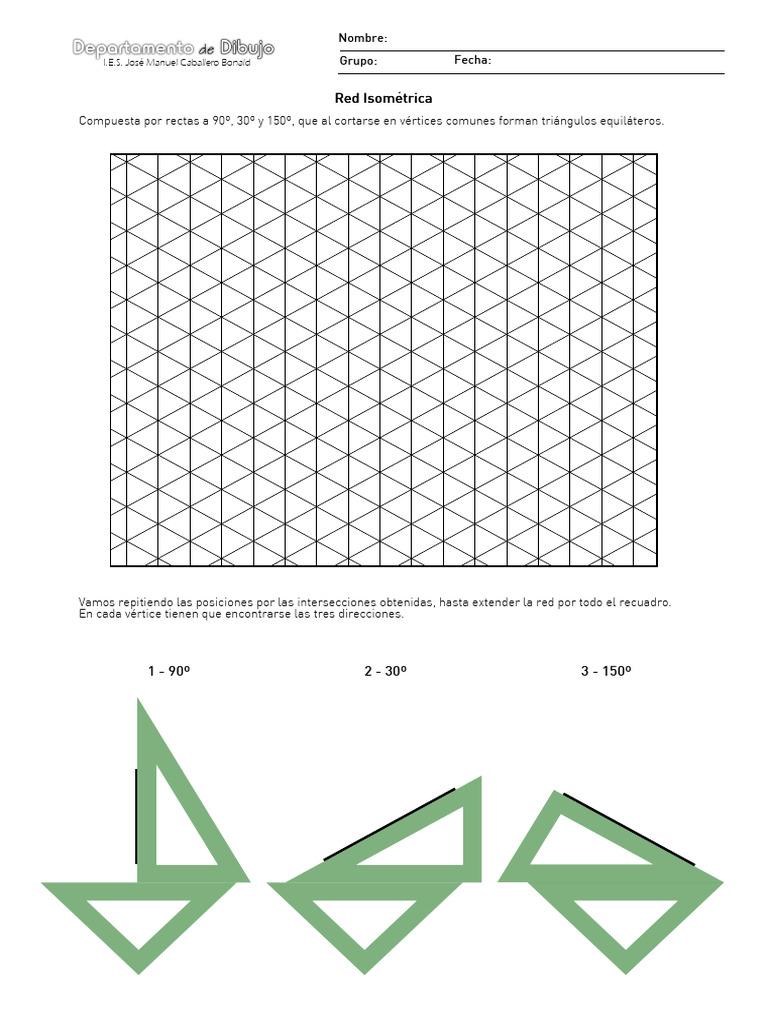Plantilla Red Isométrica | PDF | Ciencia y matemáticas