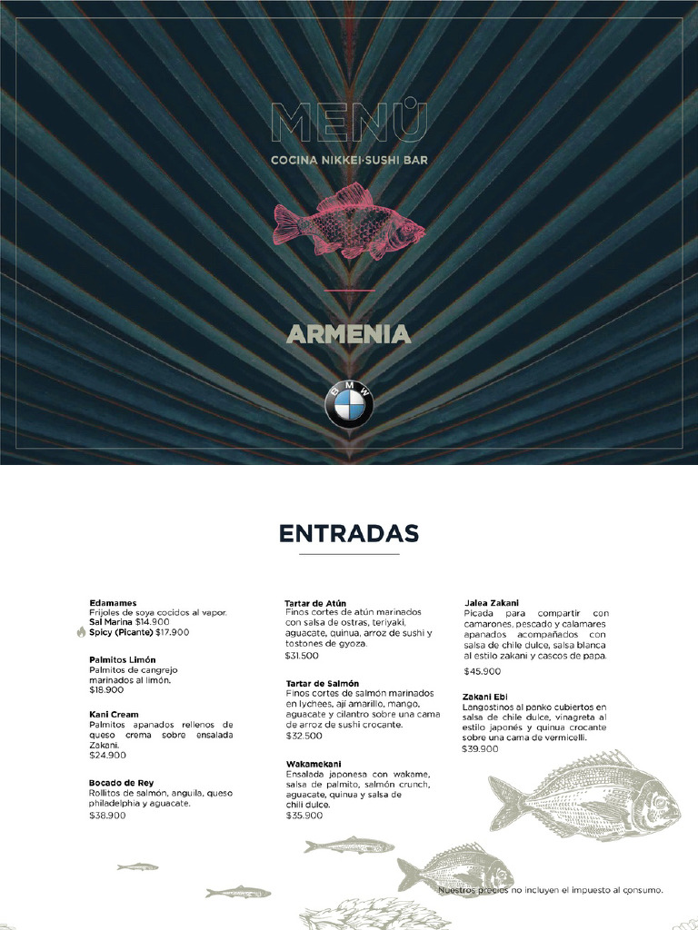 Zakani Menu Cocina Armenia New | PDF