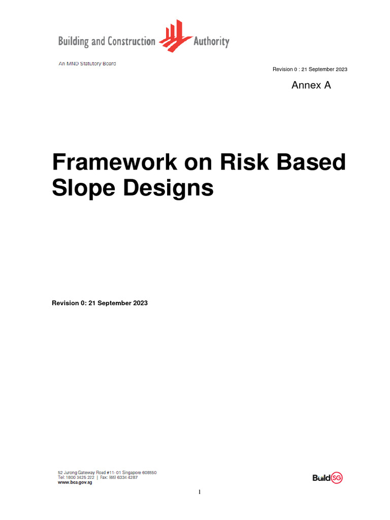 Annex A-Framework On Risk Based Slope Design | PDF | Deep Foundation ...