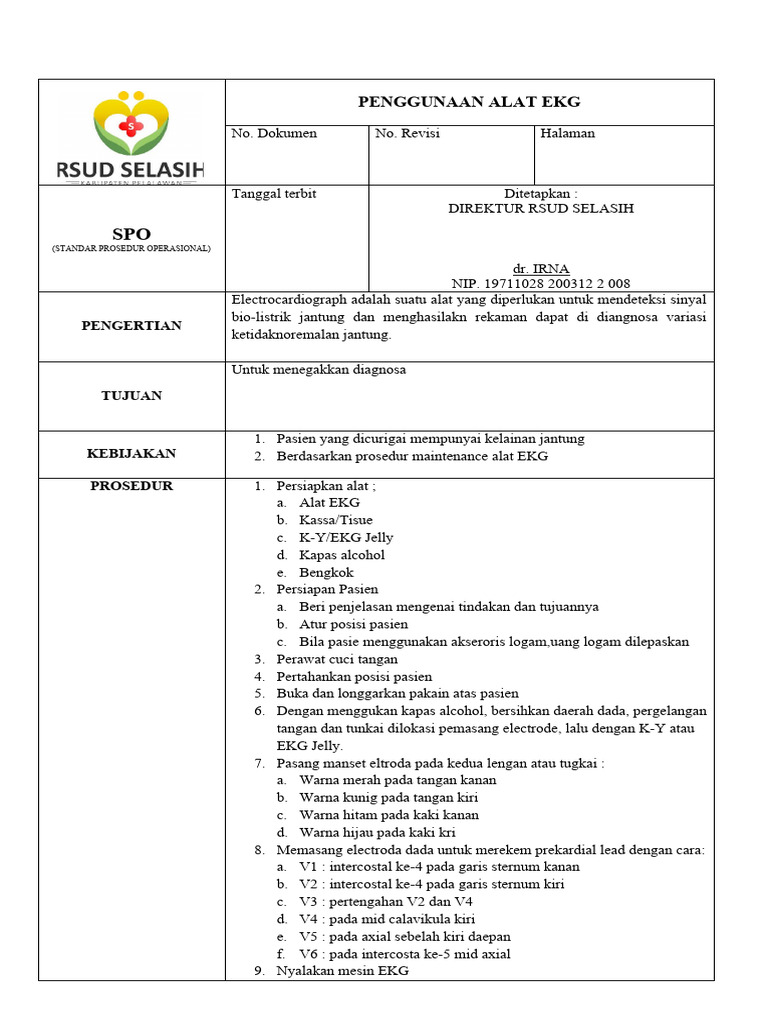 Format Spo Ekg | PDF
