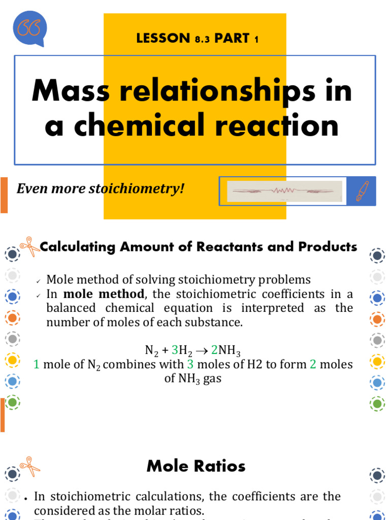 Lesson 8.3 Limiting and Excess Reagent | PDF | Stoichiometry | Mole (Unit)