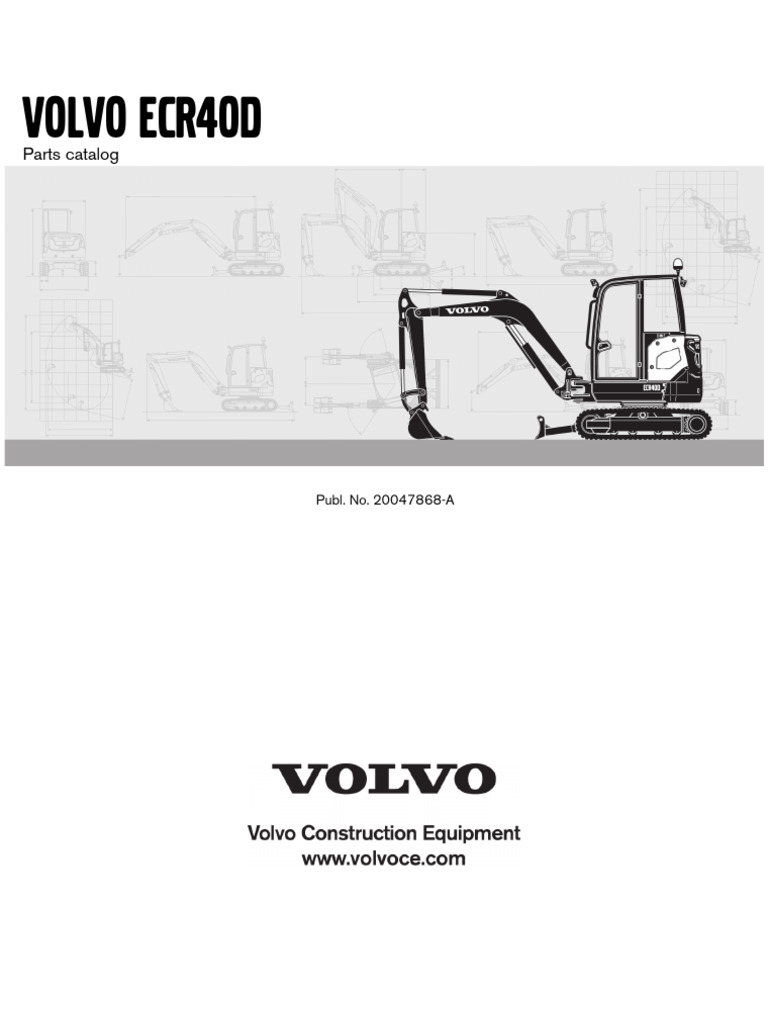 Volvo Ecr40D: Parts Catalog | PDF | Manufactured Goods | Machines