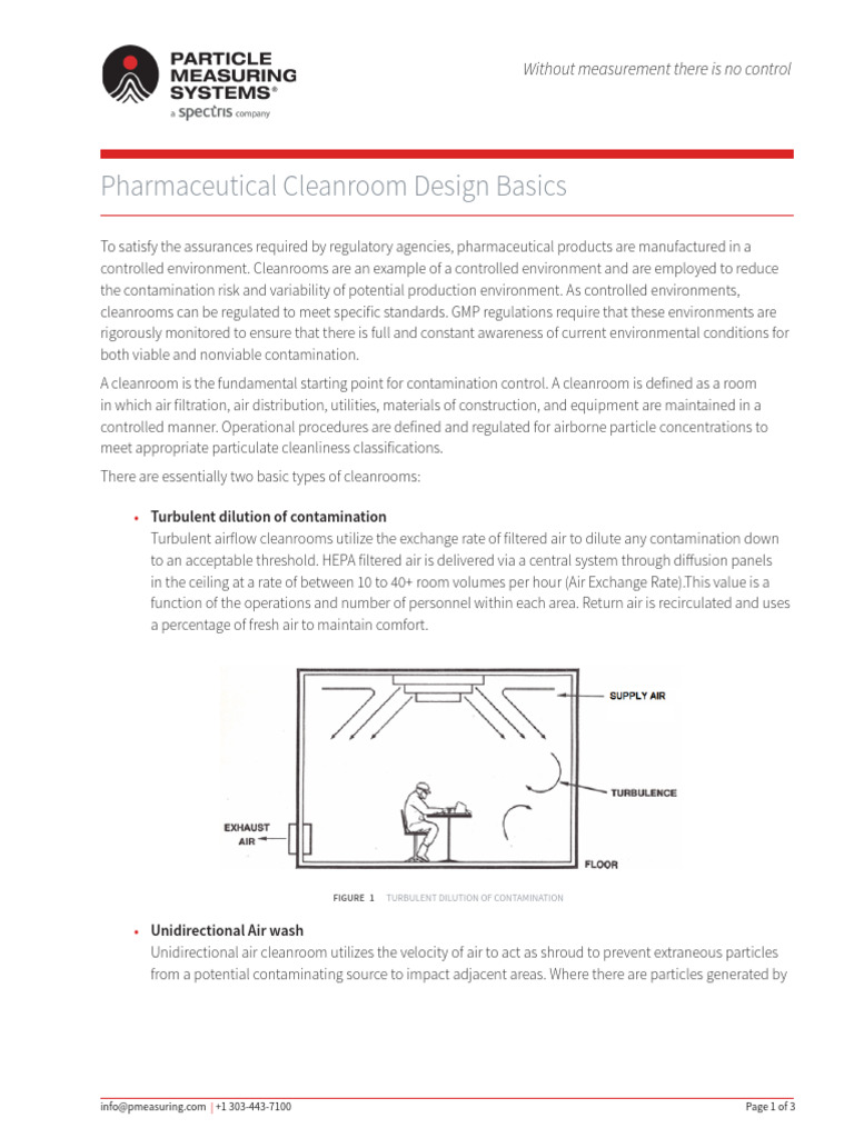 320 Pharmaceutical Cleanroom Design Basics | PDF | Chemistry | Physical ...